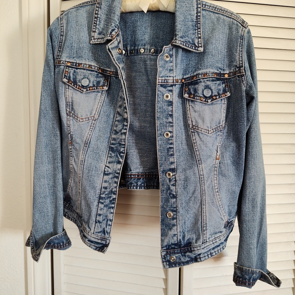 FUBU | Jackets & Coats | Fubu Light Blue Jean Jacket | Poshmark